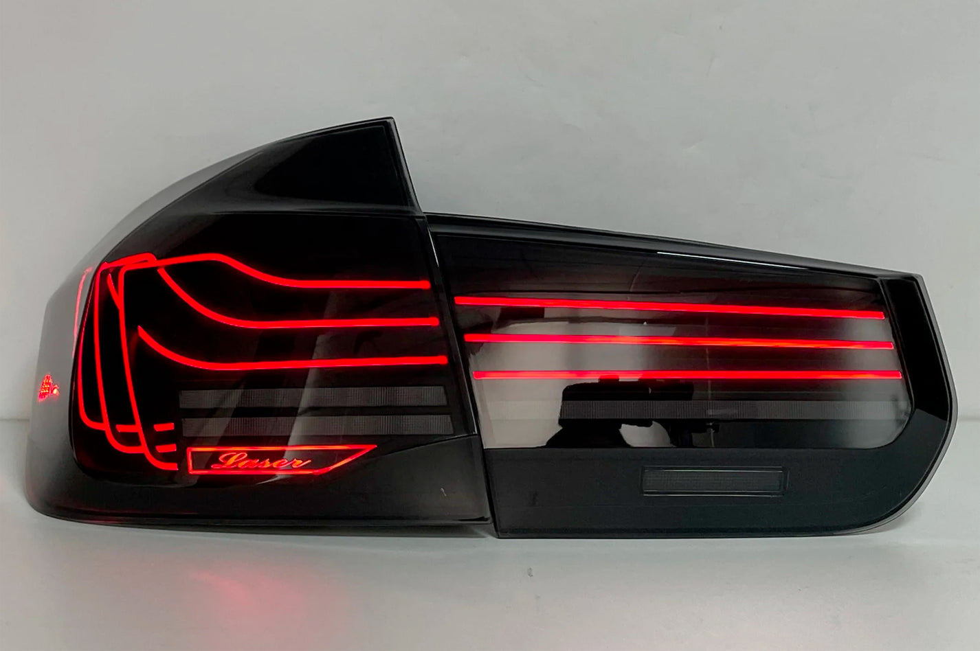 BayOptiks - BMW F30 3 Series & M3 Tail Lights - CSL Laser Style (Smoke ...